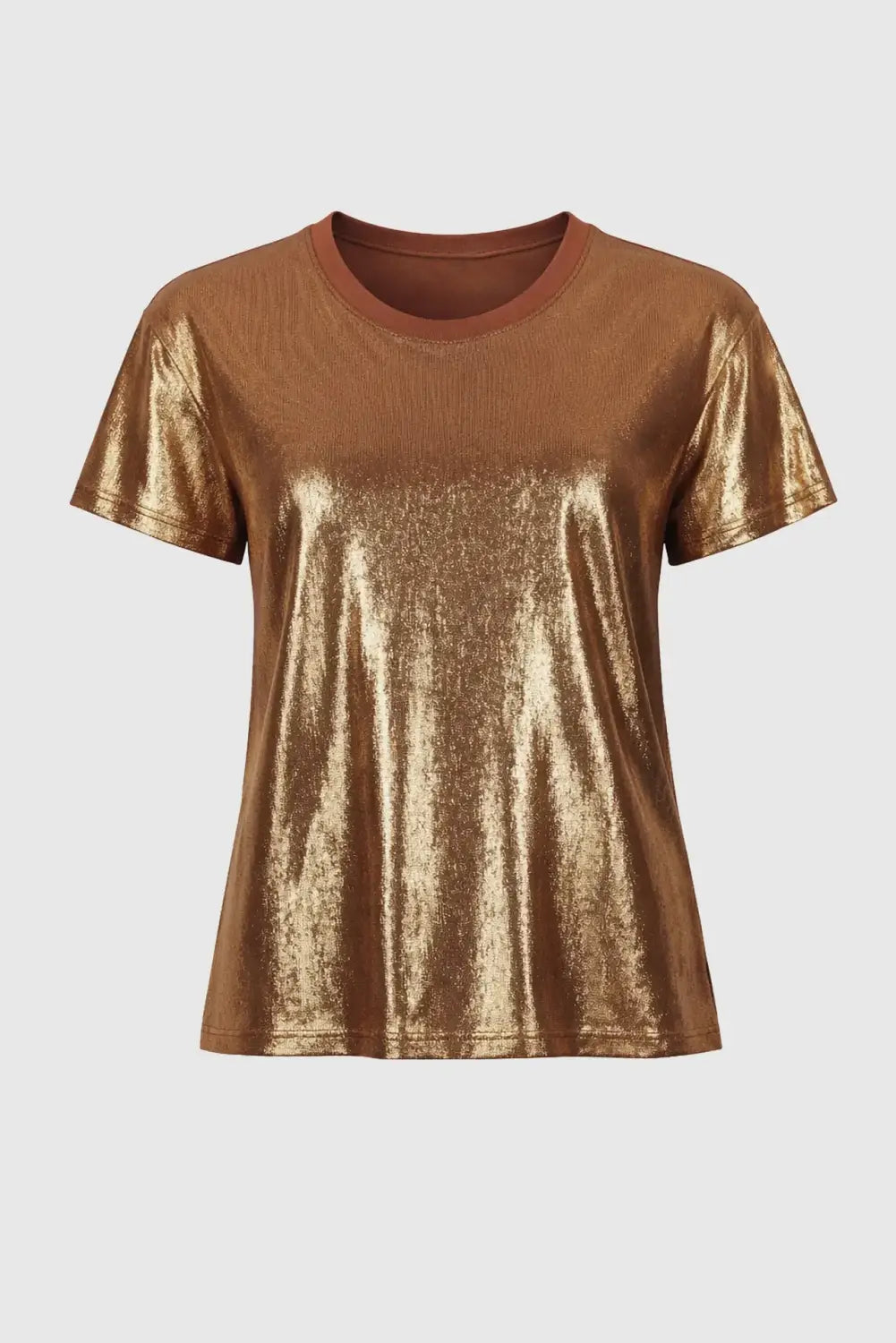 ALIZA METALLIC TEE CAMEL – Hummingbird The Shop