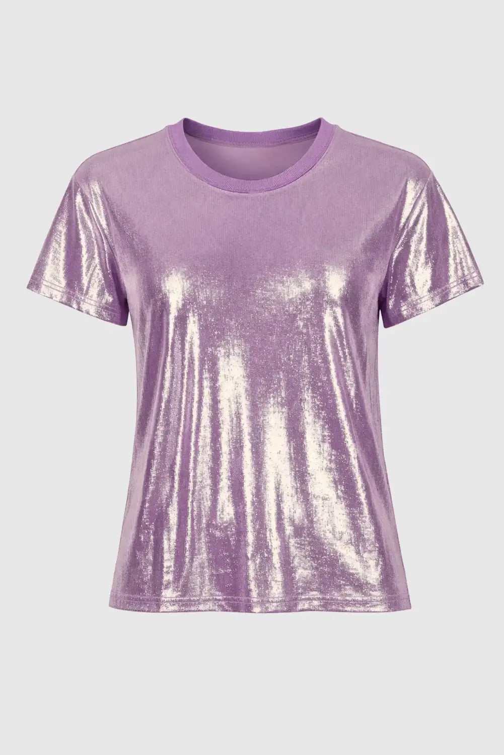 ALIZA METALLIC TEE LAVENDER – Hummingbird The Shop