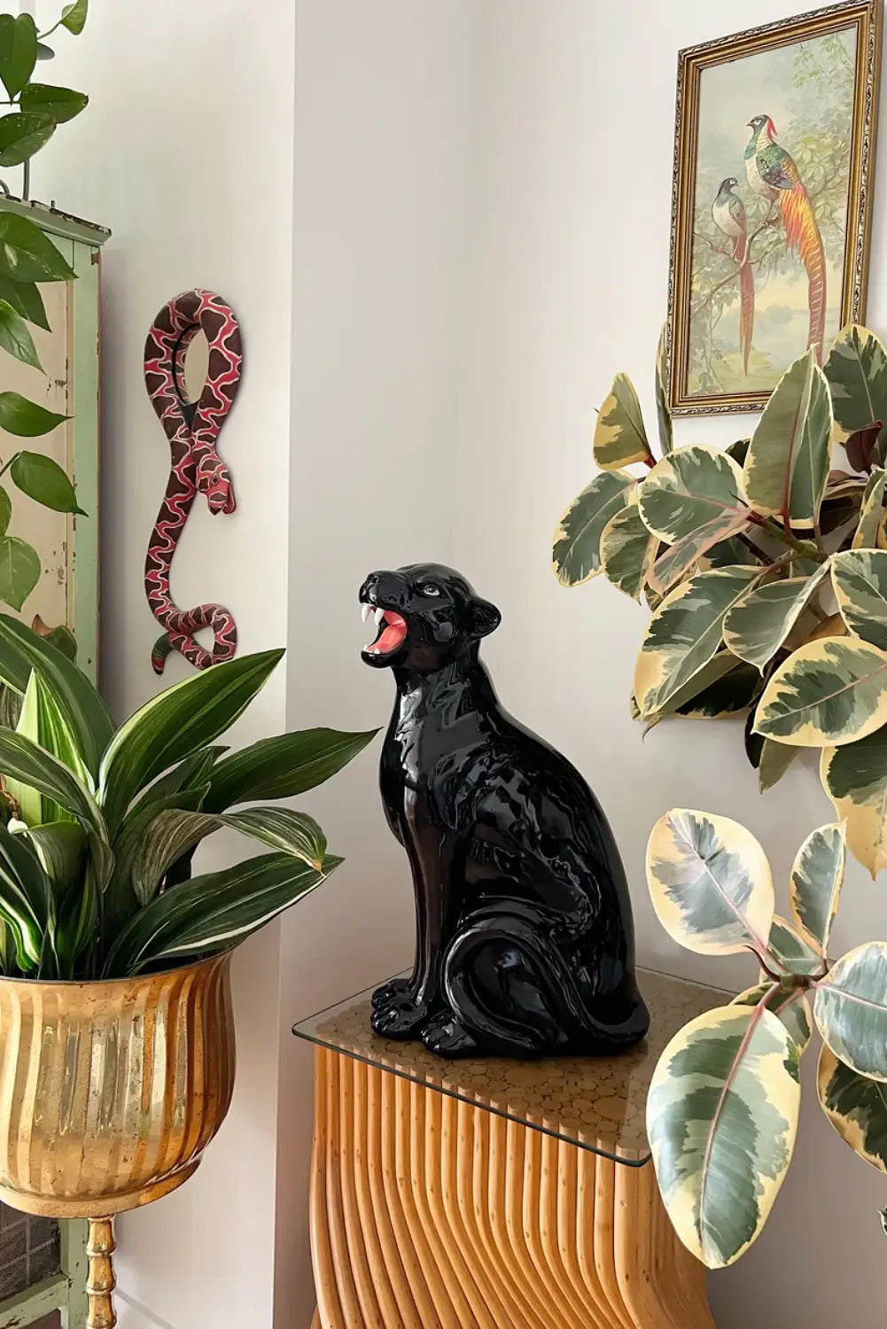 LUNA THE PANTHER STATUE – Hummingbird The Shop