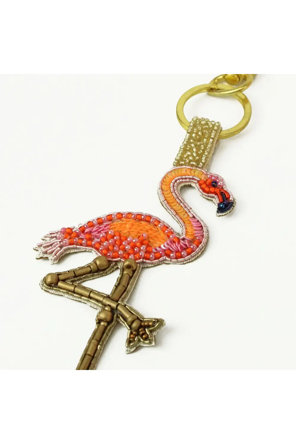 THE PINK FLAMINGO KEYRING – Hummingbird The Shop